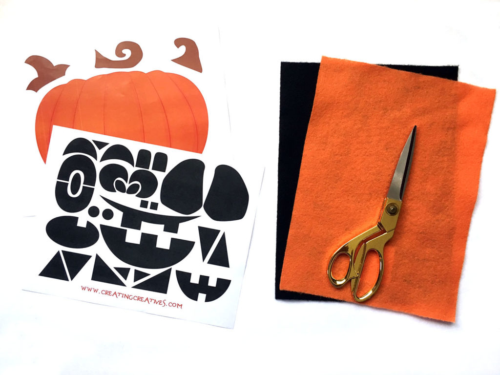 Jack-O-Lantern Face Board with Free Printable - Creating Creatives