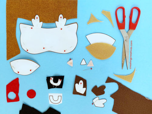 Rudolph No Sew Sleep Mask - Creating Creatives